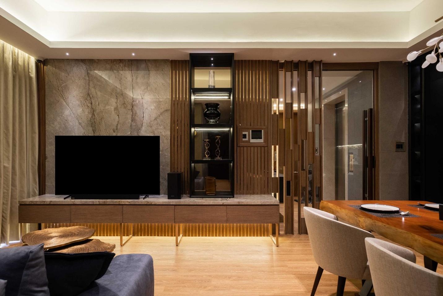 Desain Interior Apartemen Nuansa Gelap yang Super Cozy dan Elegan ...