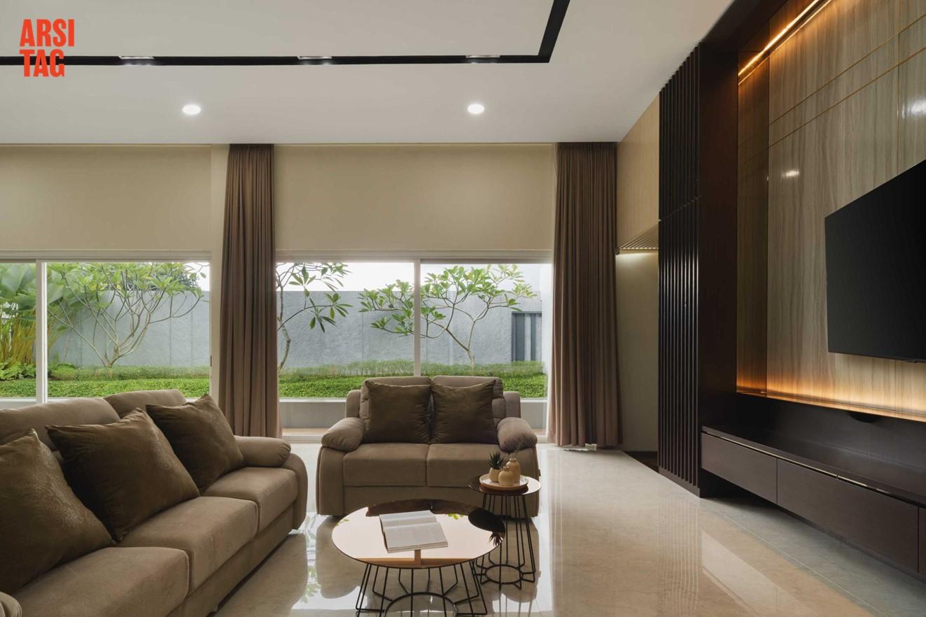 Desain Rumah Modern bernuansa Cokelat Penuh Kehangatan